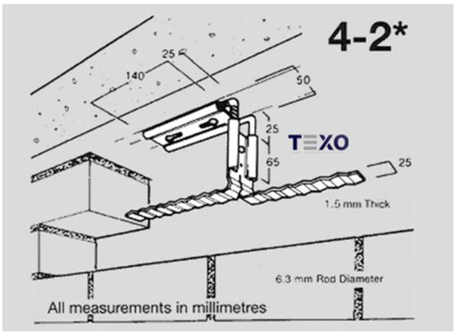 MET 4-2 Head Restraint Sliding Tie Galvanised - Box of 50